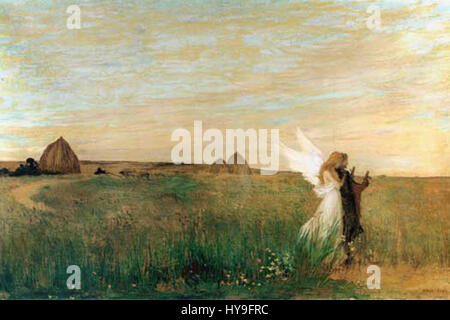 Aman Jean Esiodo ispirato dalla Musa Stock Photo - Alamy