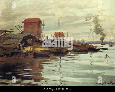Claude Monet - the Seine at Petit Gennevilliers Stock Photo - Alamy