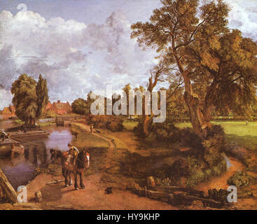 A painting by John Constable, known for its detailed landscape scenes ...