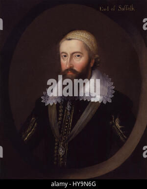 Thomas Howard, 1st Earl of Suffolk, 1561-1626. Lord Chamberlain, Lord ...