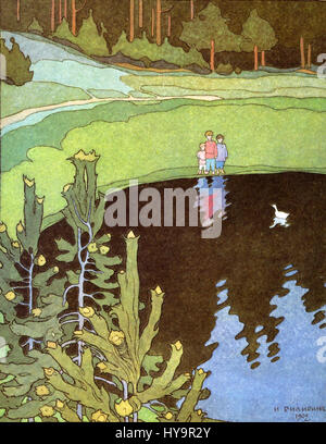 Bilibin Ivan - Illustration for the Fairy Tale 'maria Morevna' 2 ...