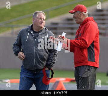 Usa. 3rd Apr, 2017. SPORTS -- Chip Kelly, former coach for the Oregon ...