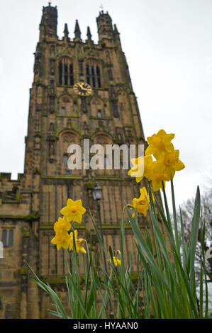 Wrexham Parish Church Stock Photo - Alamy