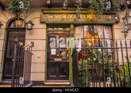 Sherlock Holmes Museum, 221B Baker Street, London, UK. Residence of the ...