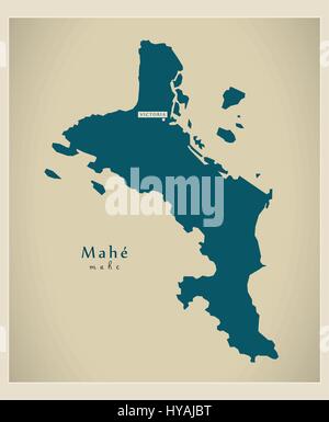 seychelles, mahe map Stock Vector Image & Art - Alamy