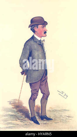Caricature of a standing lord Stock Photo - Alamy