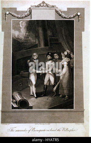 The surrender of Napoleon Bonaparte on board HMS Bellerophon, July 15 ...