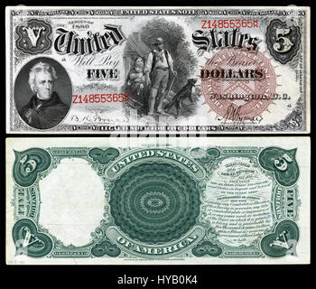 This historical banknote, issued in 1880, is a representation of late ...