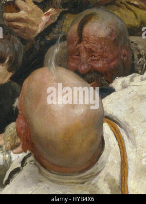 A detail from Ilja Jefimowitsch Repin's 'Zaporozhian Cossacks' shows ...