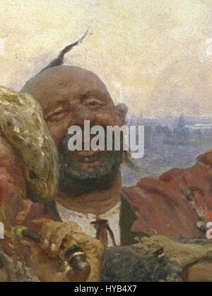 This detail from Ilja Jefimowitsch Repin's famous painting 'Reply of ...