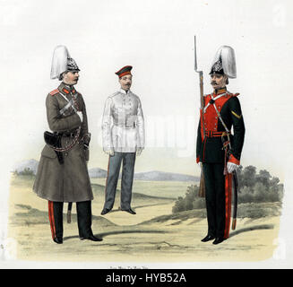 Imperial Russian Army. Guards Cavalry Left: Grodno Hussar Life Guards ...