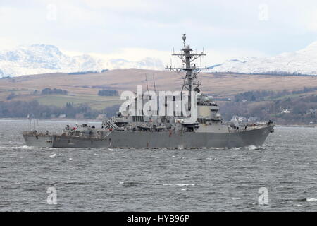 The USS Carney (DDG 64), an Arleigh Burke-class guided-missile ...