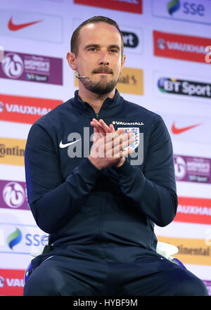 England Women's manager Mark Sampson during the media day at St George's Park, Burton Stock ...