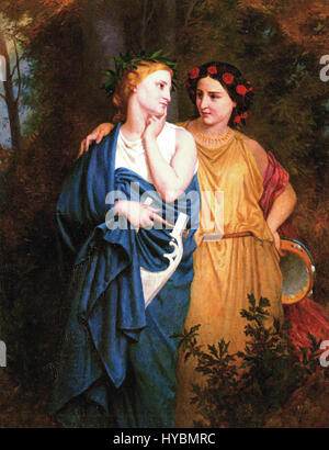 This ancient artwork depicts the mythological tale of Procris and ...