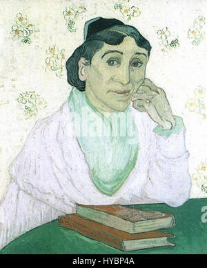 Vincent van Gogh's painting L'Arlesienne (Madame Ginoux) depicts a ...
