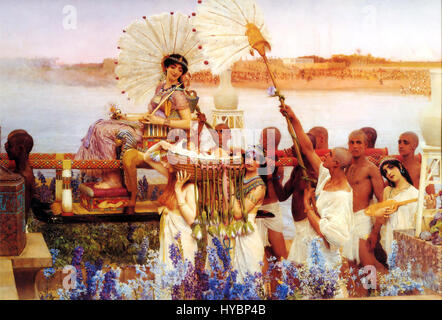 1904 Lawrence Alma-Tadema - The Finding of Moses Stock Photo - Alamy