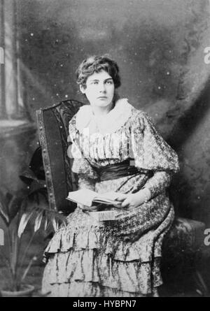 A photograph of Constance Wilde, the wife of Oscar Wilde, with their ...