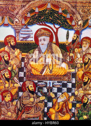 Guru Nanak With Bhai Bala and Bhai Mardana Stock Photo - Alamy