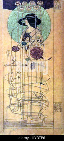 This work by Charles Rennie Mackintosh, titled 'A Southern Port ...