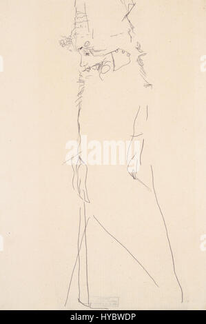 Egon Schiele Portrait Gerti Schiele with closed eyes. Pencil on ...