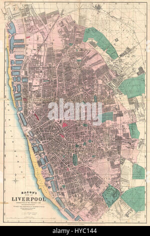 Map of Liverpool Stock Photo - Alamy