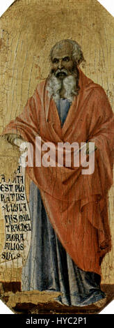 A detail from the work of Duccio di Buoninsegna, a key figure in ...