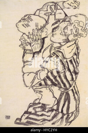 This 1915 portrait of Edith Schiele by Egon Schiele captures the ...
