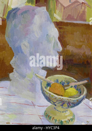 Giovanni Giacometti’s 'Stilleben mit Plastik' is a still life painting ...