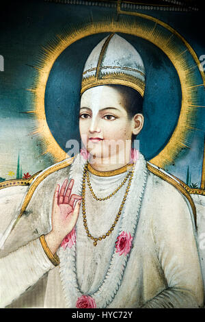 Portrait of kabir das, kabir chaura, varanasi, uttar pradesh, Asia ...