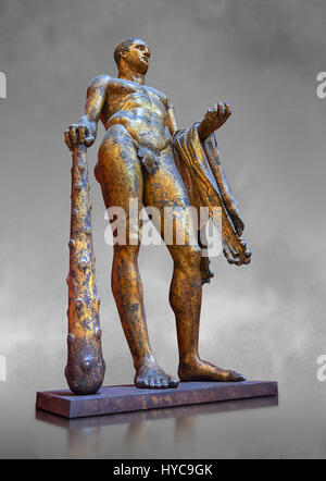 Gilded bronze 1st century AD Roman statue of Hercules found buried near ...