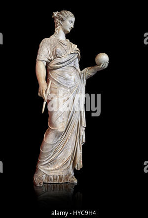 Second century AD Roman statue of Urania holding, the muse of atronomy ...