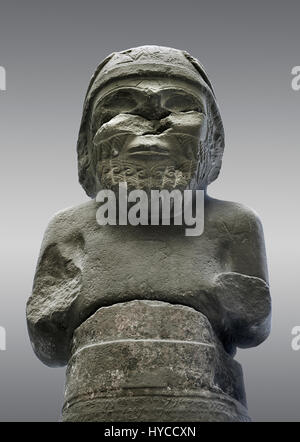 Hittite art. Colossal statue of the Weather God Hadad. Found in ...