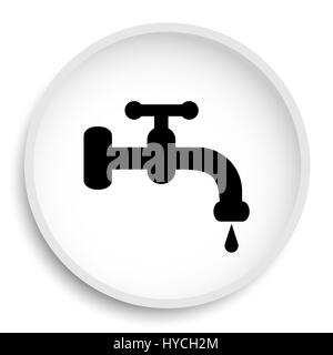 Water tap icon. Water tap website button on low poly background Stock ...
