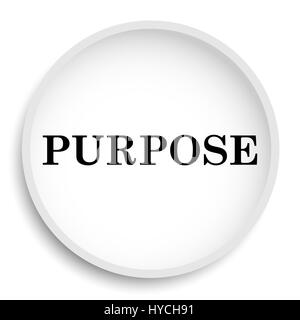 Purpose icon, black website button on white background Stock Photo - Alamy