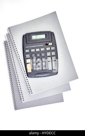A studio photo of an electronic business calculator Stock Photo - Alamy