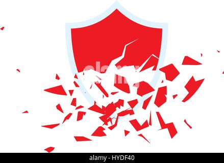 shield broken abstract crest Stock Vector Image & Art - Alamy