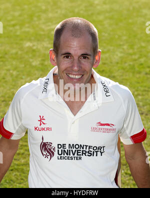 Leicestershire's Neil Dexter during the media day at Grace Road ...
