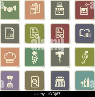 job search vector icons for user interface design Stock Vector Image ...