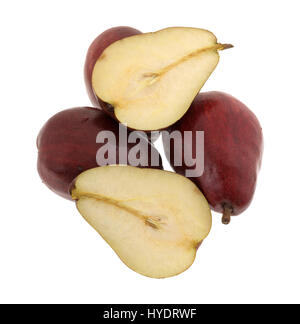 pears or one and a half pears on background Stock Photo - Alamy