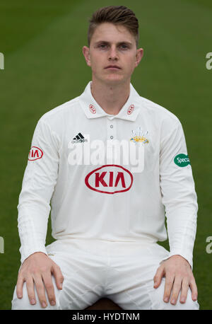 Surrey's Conor McKerr during the media day at The Oval, London Stock ...