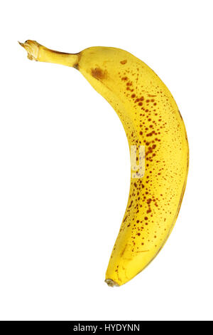 Old bad banana isolated on white Stock Photo - Alamy