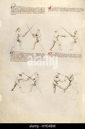 This manuscript page from the Getty Museum shows a depiction of a sword ...