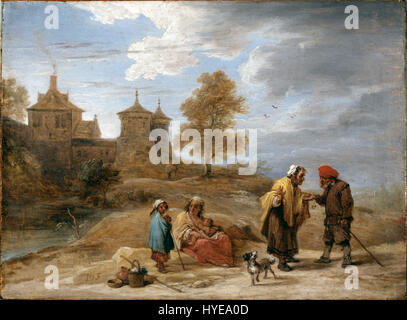 David Teniers the Younger - Landscape with Gypsies Stock Photo - Alamy