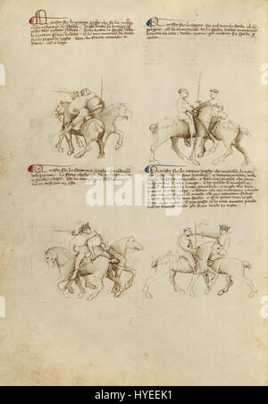 The manuscript 'Fiore dei Liberi Combat with Dagger' from the Getty ...