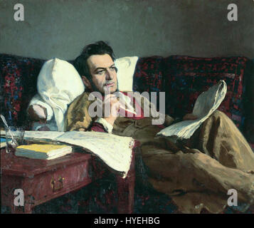 This portrait of Mikhail Glinka by Ilya Repin captures the Russian ...