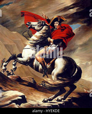 'Napoleon Crossing the Alps' by Jacques-Louis David is a famous ...