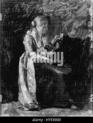 A preparatory study for a portrait of Anna Williams, created as part of ...