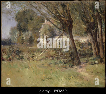 This painting, Willows by Theodore Robinson, showcases his ...