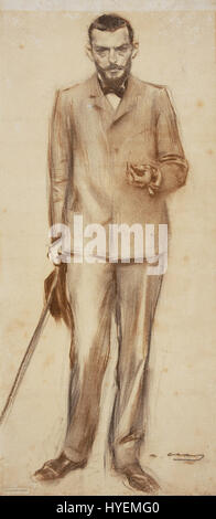 Ramon Casas, a prominent Catalan artist, captures the elegance and ...