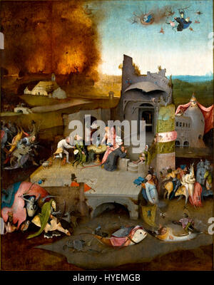 Hieronymus Bosch’s painting, The Temptation of Saint Anthony (ca. 1495 ...